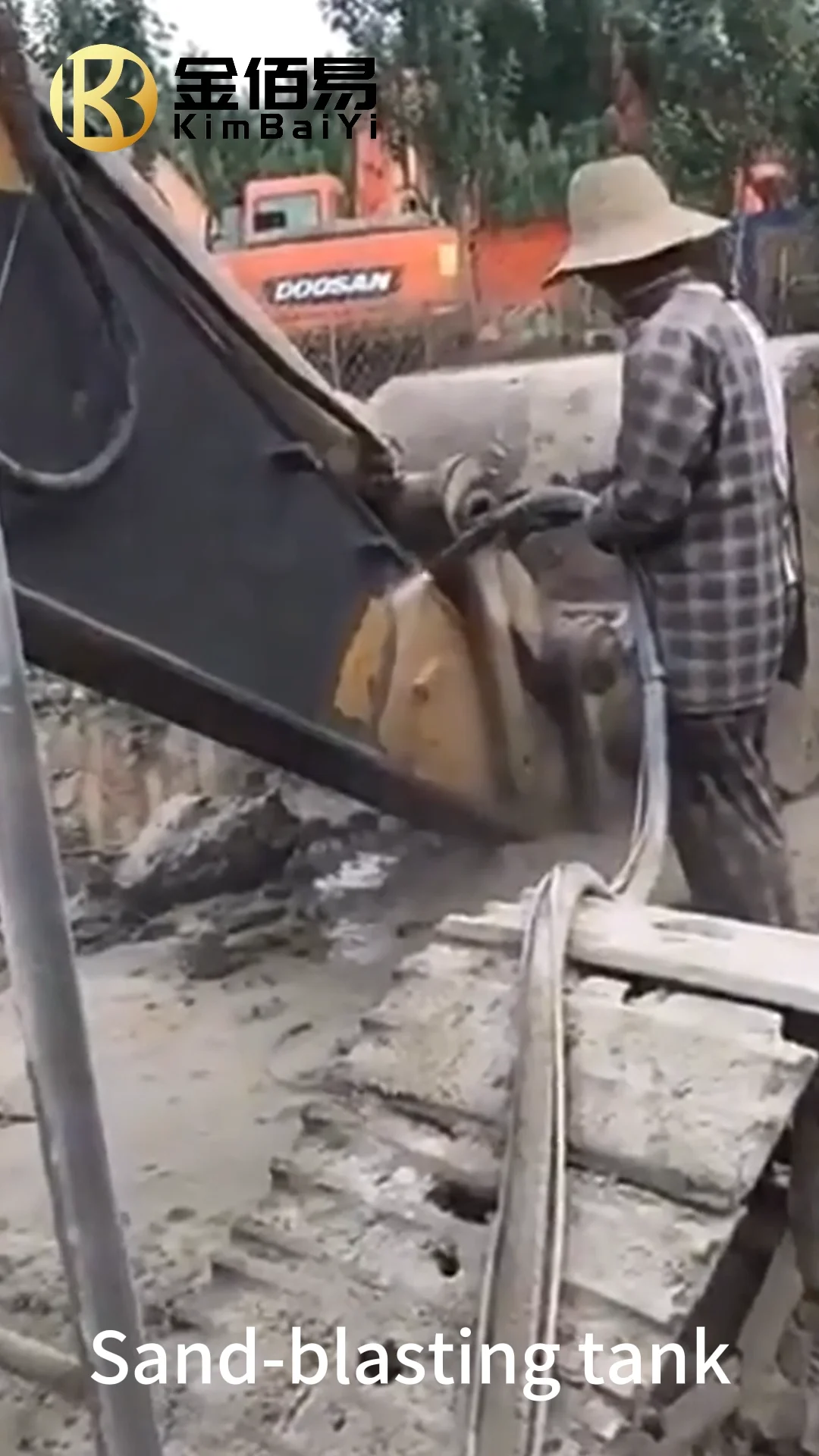 Outdoor Dust-free High Pressure Shot Blasting Machine Sand-blasting ...