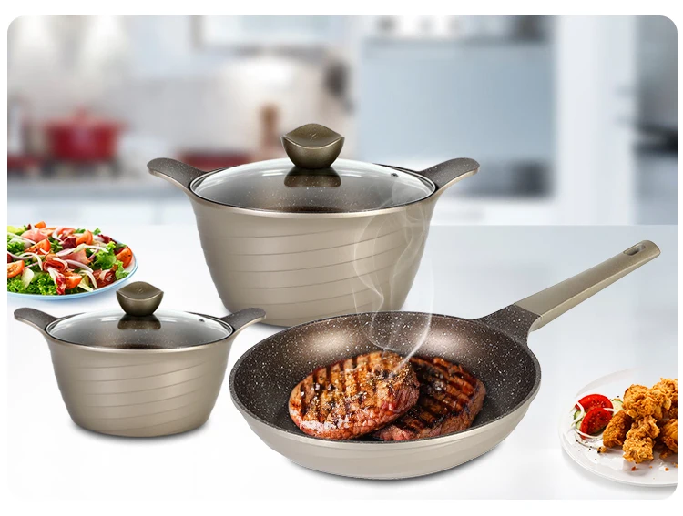 Granite Cookware Set - Non-Stick, Aluminum Pots & Pans