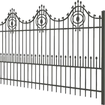Luxury Wrought Iron Gates Exterior Fence Plate,Iron Fence With Iron ...