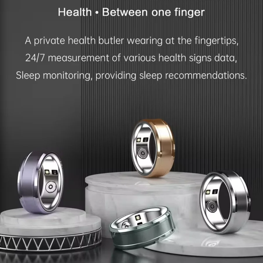 Waterproof Smart Rings Health Sleep Monitor Fitness Tracker Heart Rate ...