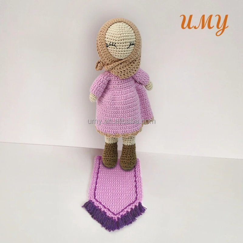 Baby Knitted Islamic Crochet Tricot Dolls Hijab Muslim
