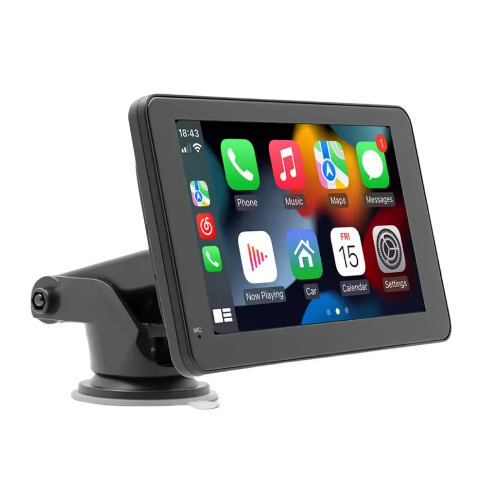 Carplay Android Auto 7 Inch Car Touch Screen Display Universal Wireless ...