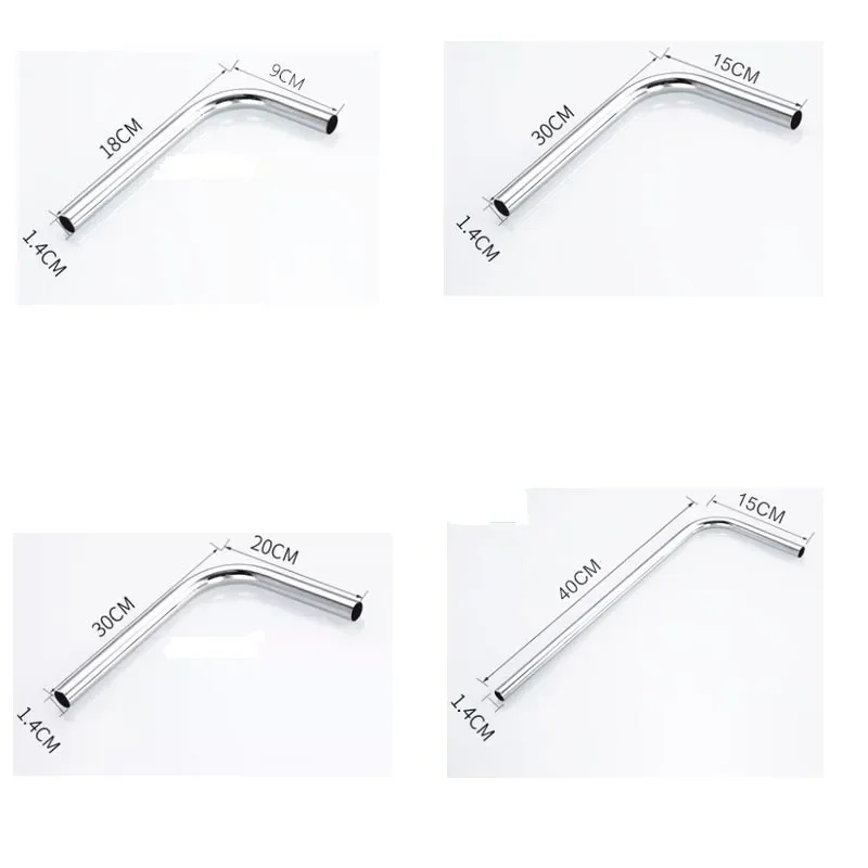 SUS201 Stainless Steel Urinal Water Inlet Pipe - L Shape