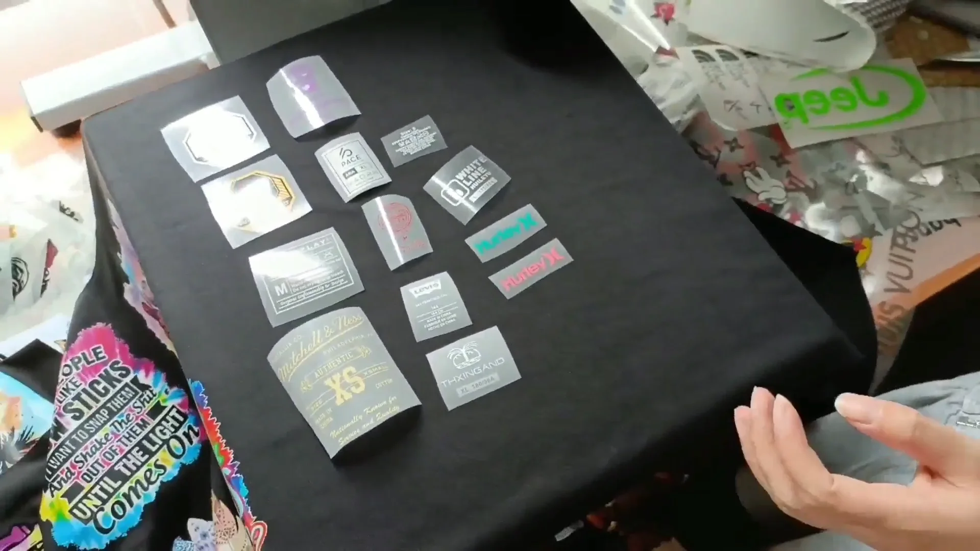 Plastisol Heat Transfer Custom Brand Logo Screen Printing Iron On ...