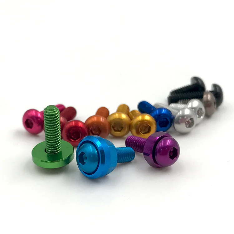 CNC Anodized Color Countersunk Washers M6 JDM Modification