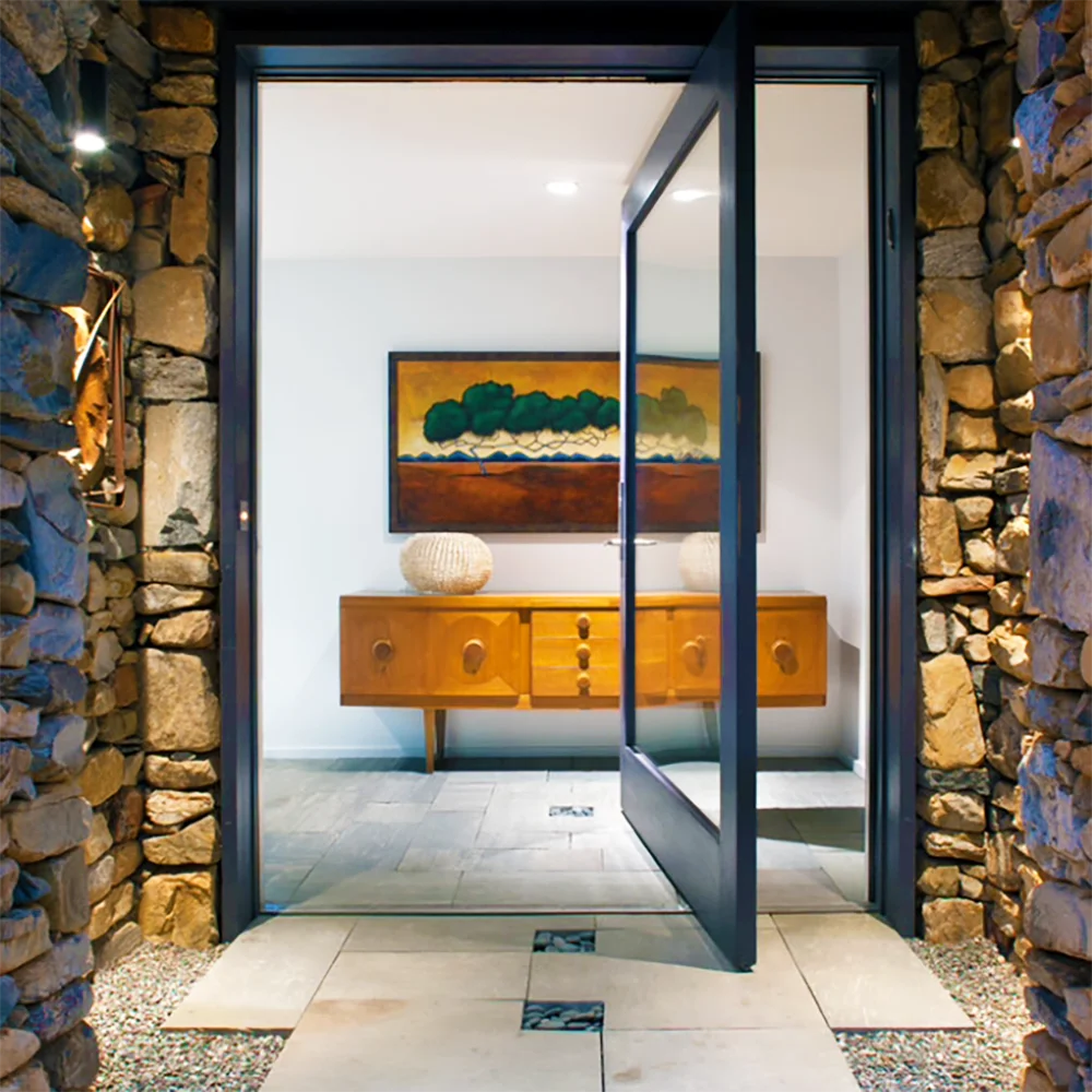 Miami-dade Approved NFRC Tempered Glass Aluminium Doors