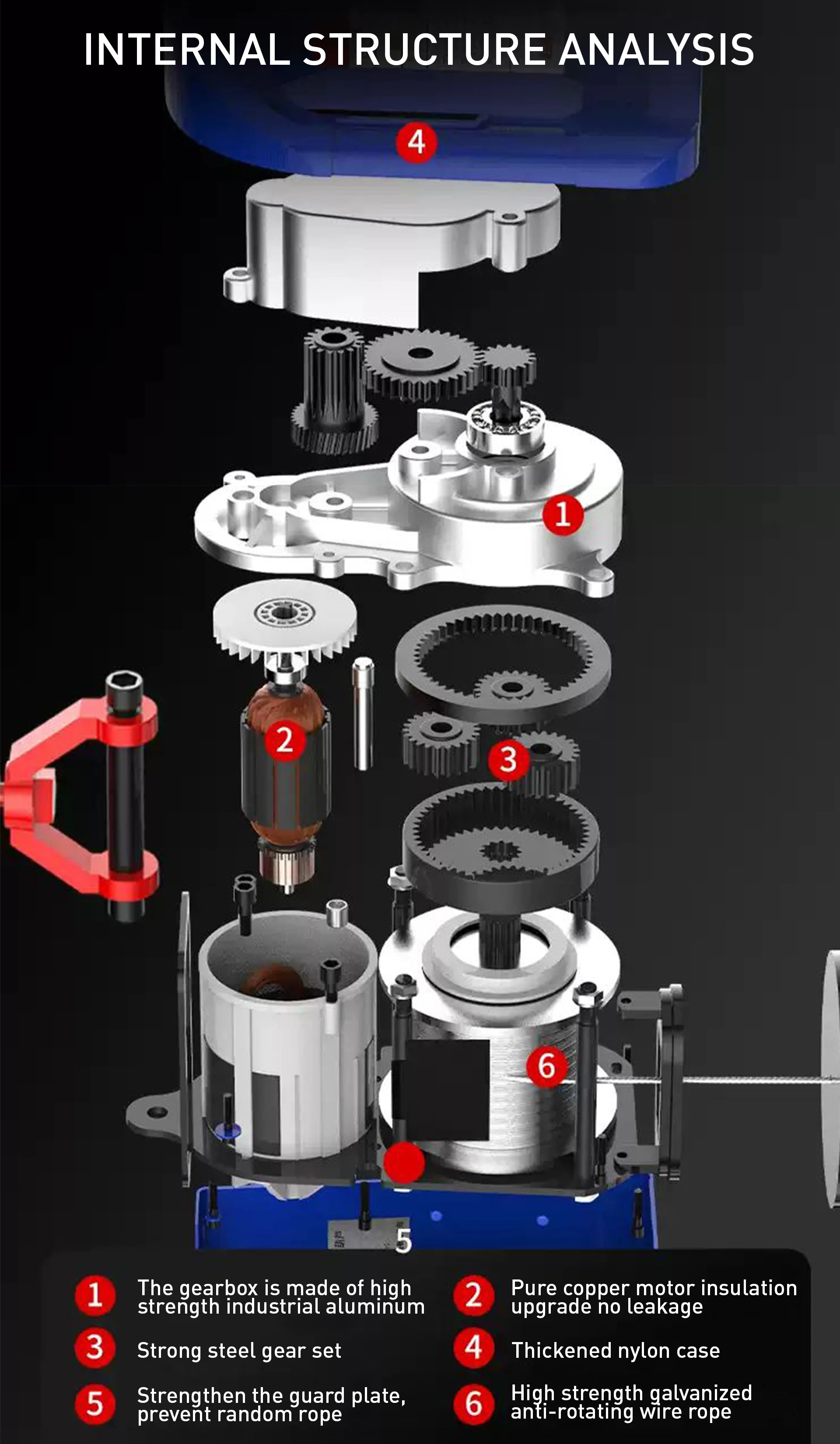 Mini Lead Acid Battery Chain Lifting 200kgs 300kgs 500kgs Electric ...