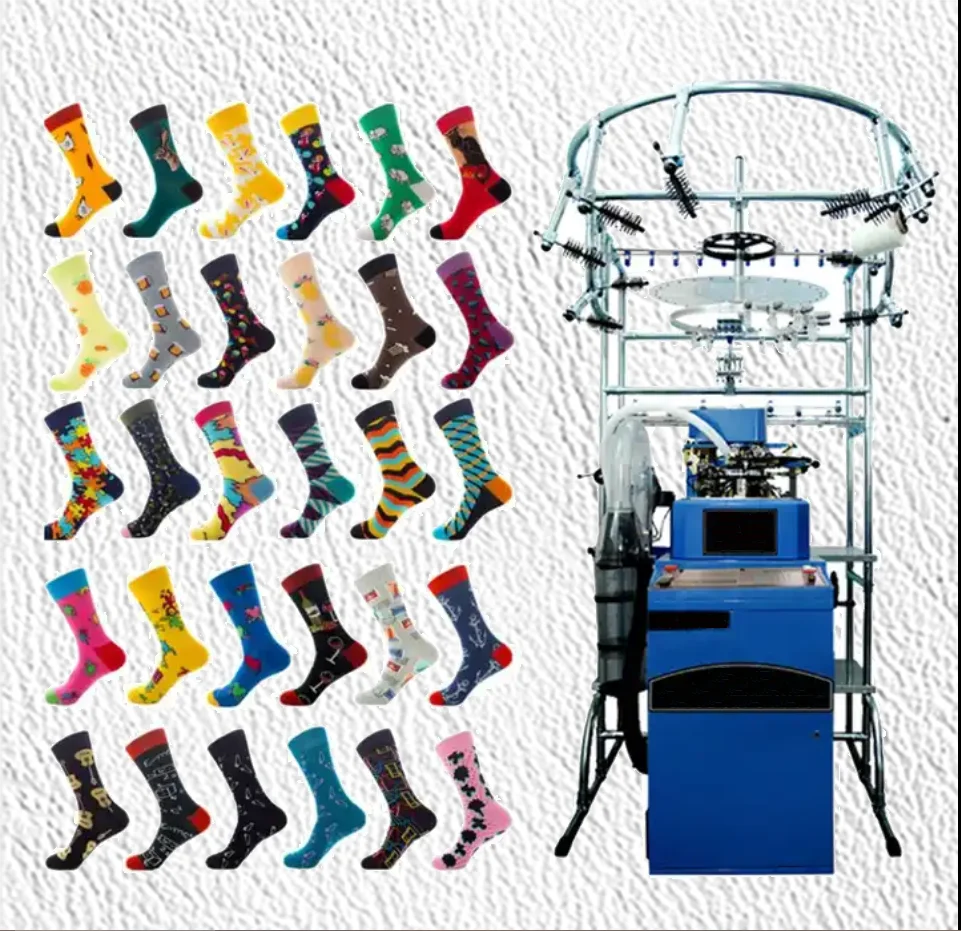 High Speed Korea Circular Sock Knitting Machine Socks Making Machine ...