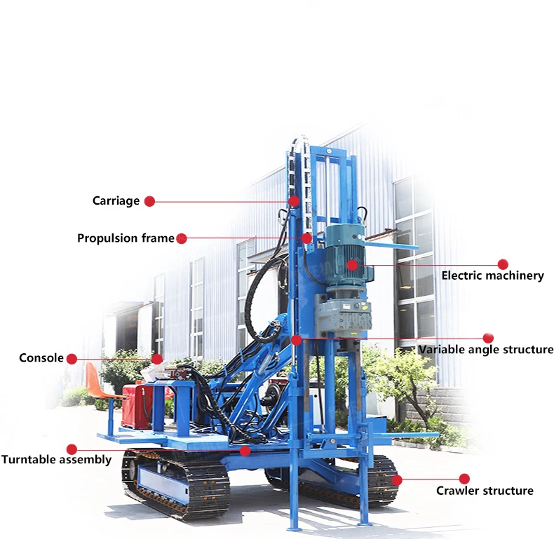 Crawler Mounted Diesel Engine Driven Borehole Pneumatic Water Machine ...