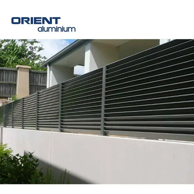 Aluminum Louver Fencing Panels Garden Fenc Security Horizontal Privacy ...