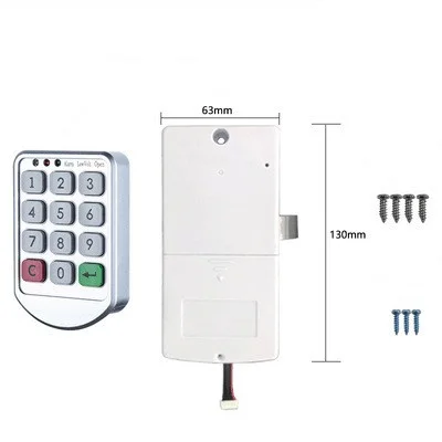New Keyless Digital Key Password Storage Cabinet Lock Office Drawer ...