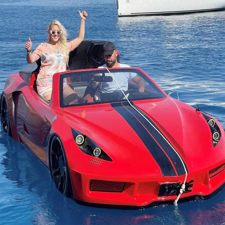 Modern Design Water Pleasure Boat Floating Car Driving On Water Jet Ski ...