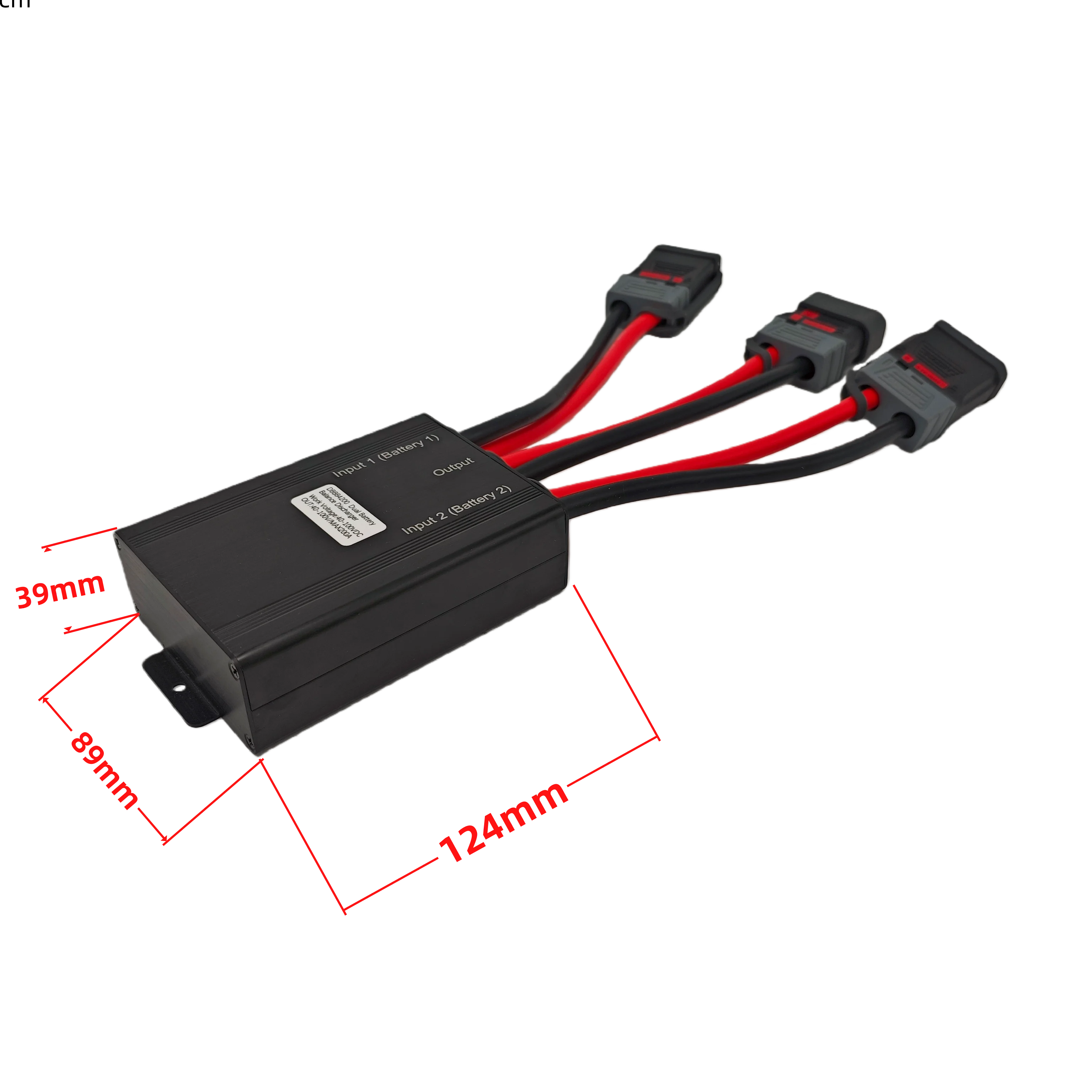 40-100V 200A Dual Battery Pack Balance Parallel Module Connect Two ...