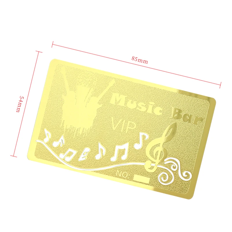 Mirror Gold Custom Metal Card 24k Business Metal Gold Plated With Qr ...