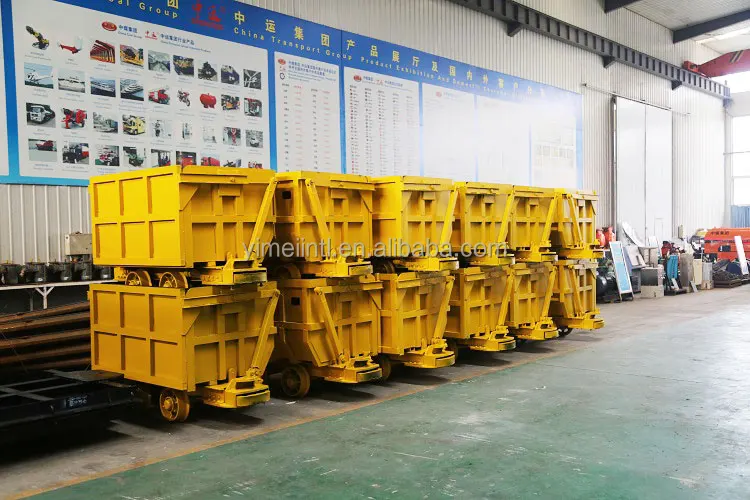 Mcc2.5 unloading Mine Wagon Mining Truck Curved Rail Side Dump Mine Car ...