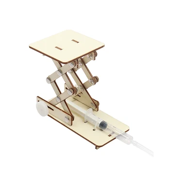 Wooden Stem Hydraulic Experiment Lift Table Toys For Children Handmade ...