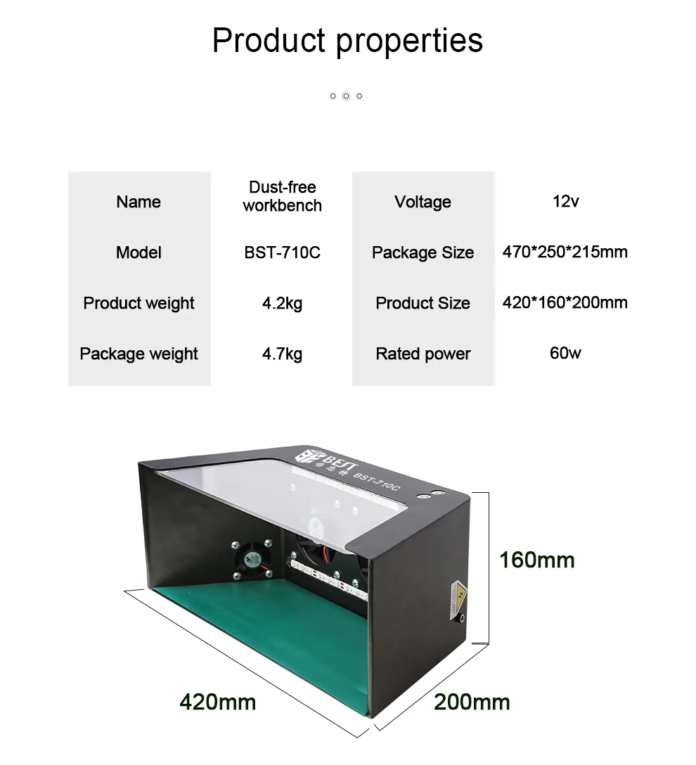 Mobile Phone Film Dust Remove Workbench - Bestool Quality