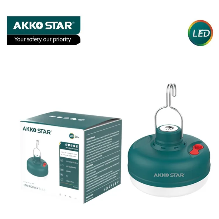 Akko Star 13w Outdoor Light Bulb Magnet Rechargeable Camping Magnetic ...