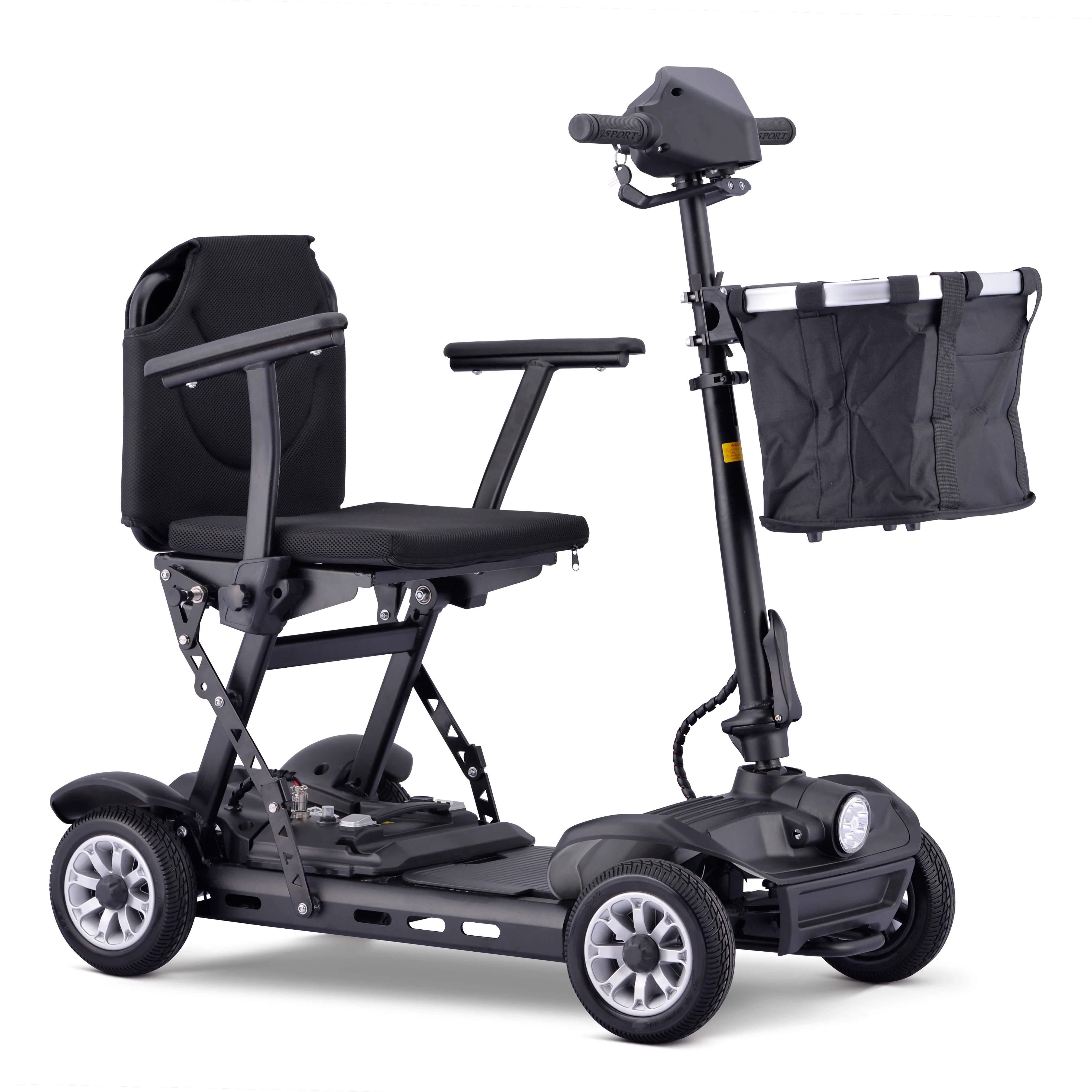 Elderly People Safety 4 Wheel Folding 25-30km Long Distance Electric ...