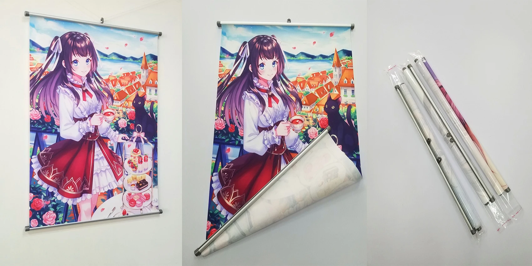 Customized Anime Hanging Banners Wall Scroll Japanese Hanging Wall Art ...