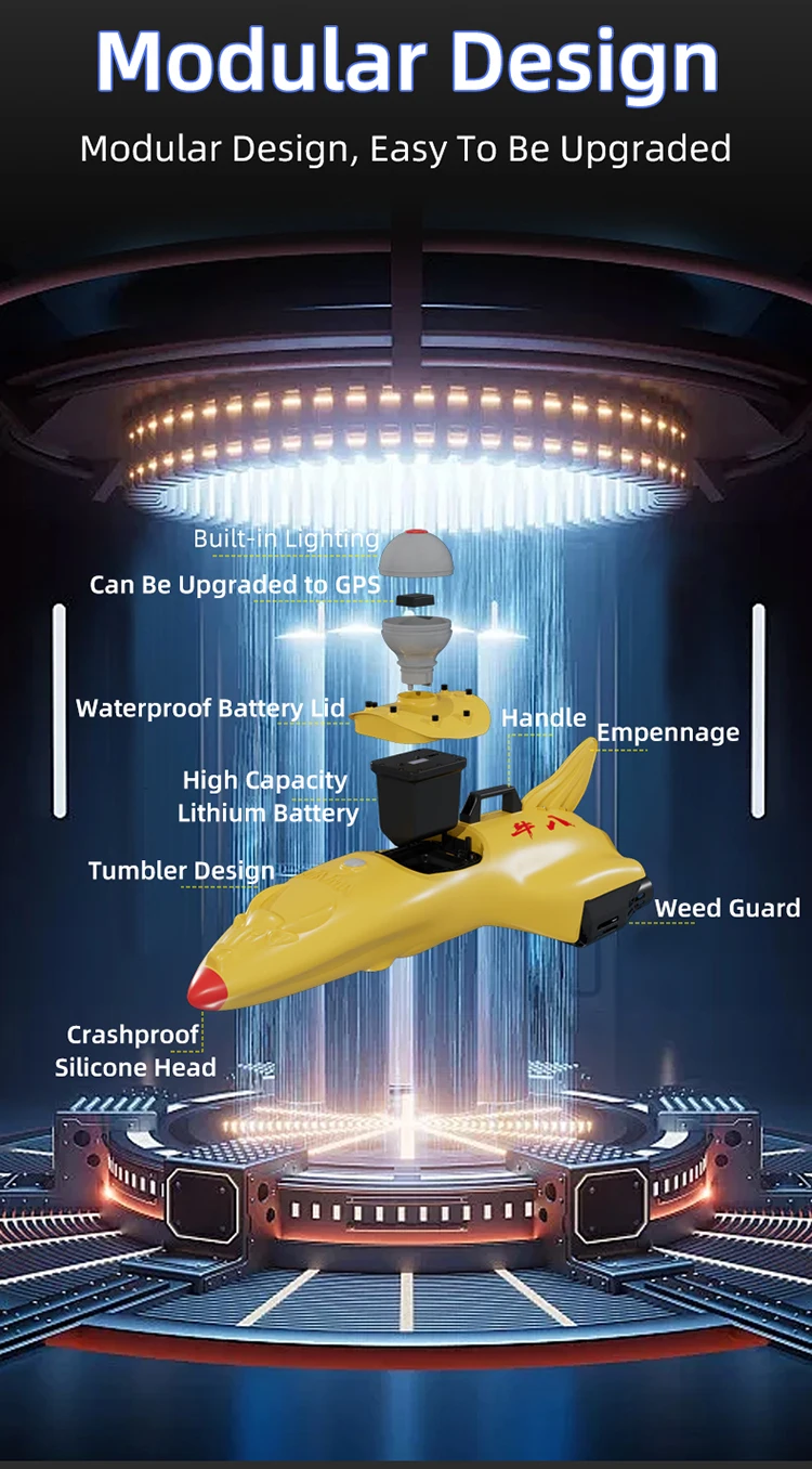 N8 GPS Remote Control Fishing Boat - 1000m Range Bait Casting Equipment ...
