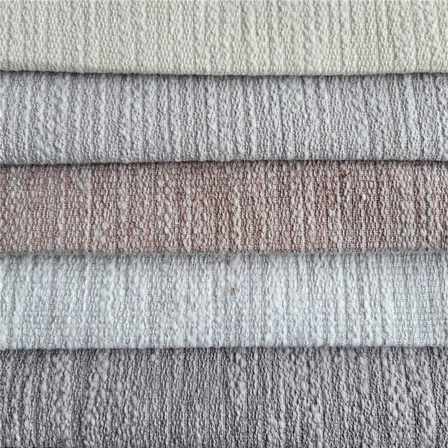 Custom Polyester Woven Linen Look Polyester Fabric Luxury For Sofa ...