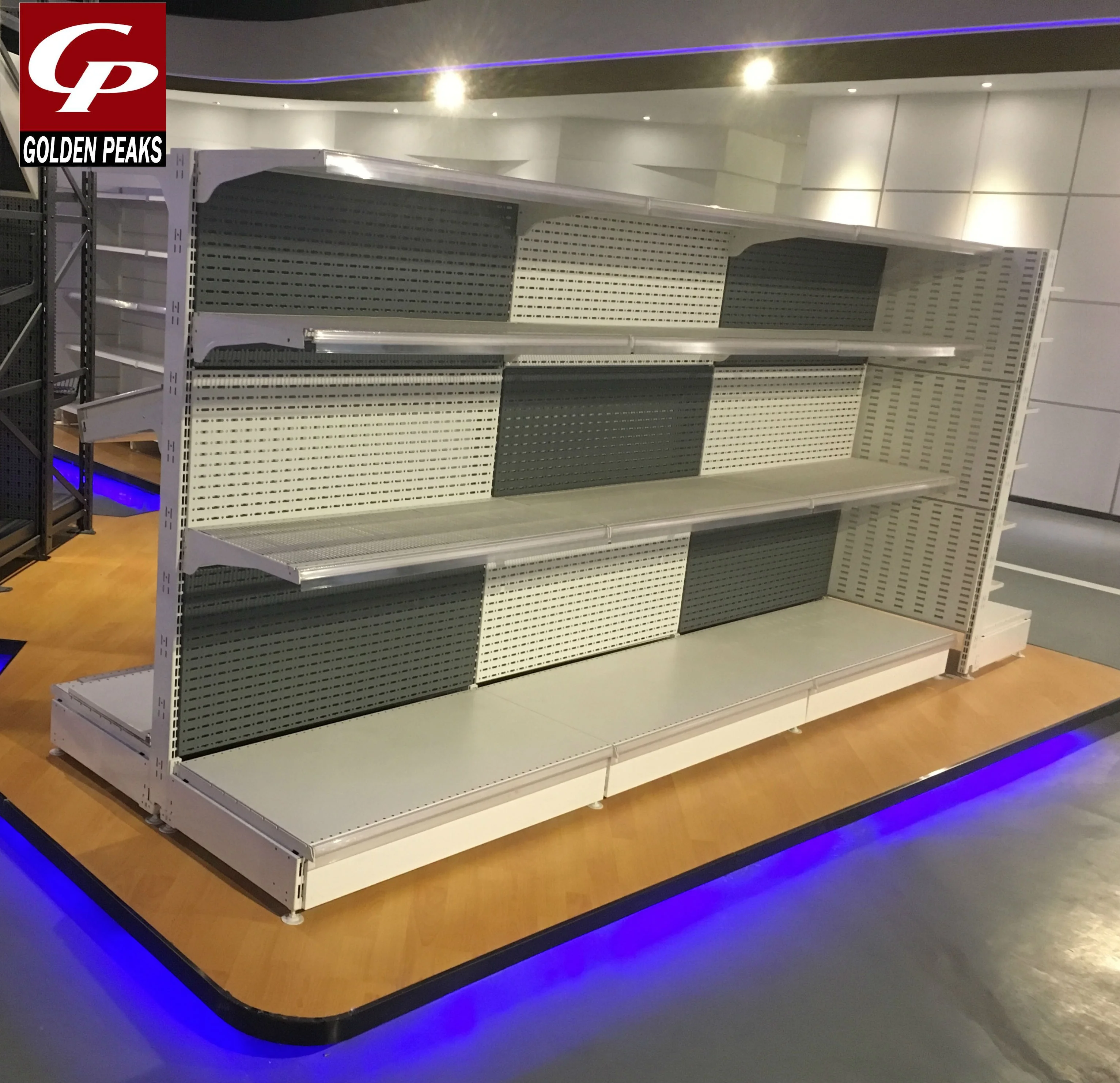 Wooden wall display rack supermarket display cabinet daily necessities ...