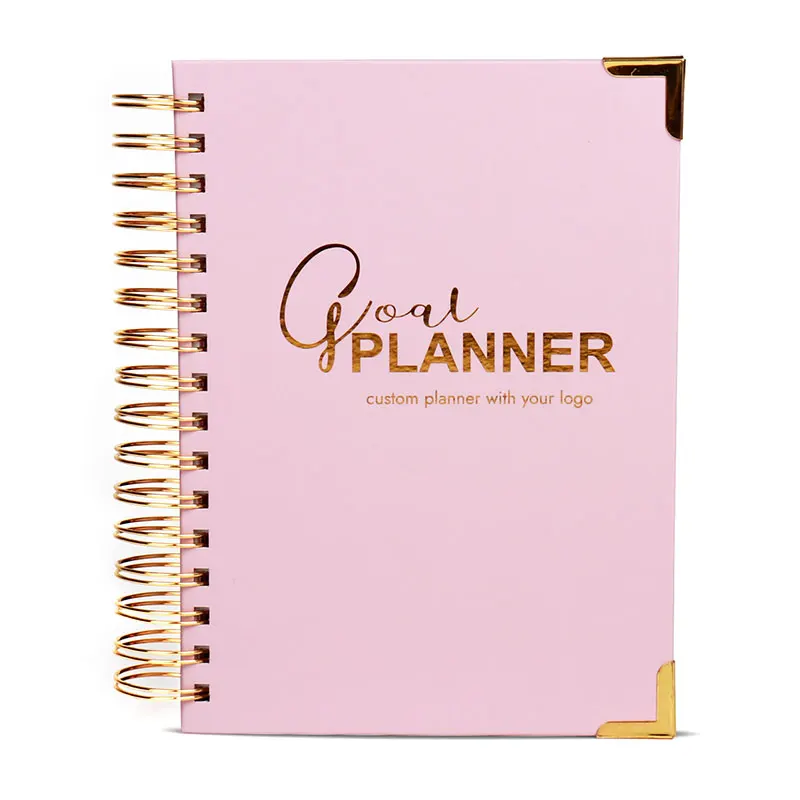 Custom 2025 Daily Pink Power Planners - Achieve Your Goals