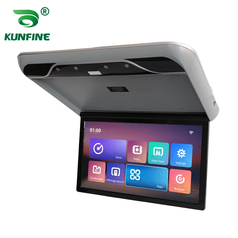 Car Roof Monitor Ips 19 Inch Flip Down Screen Overhead Multimedia Video ...
