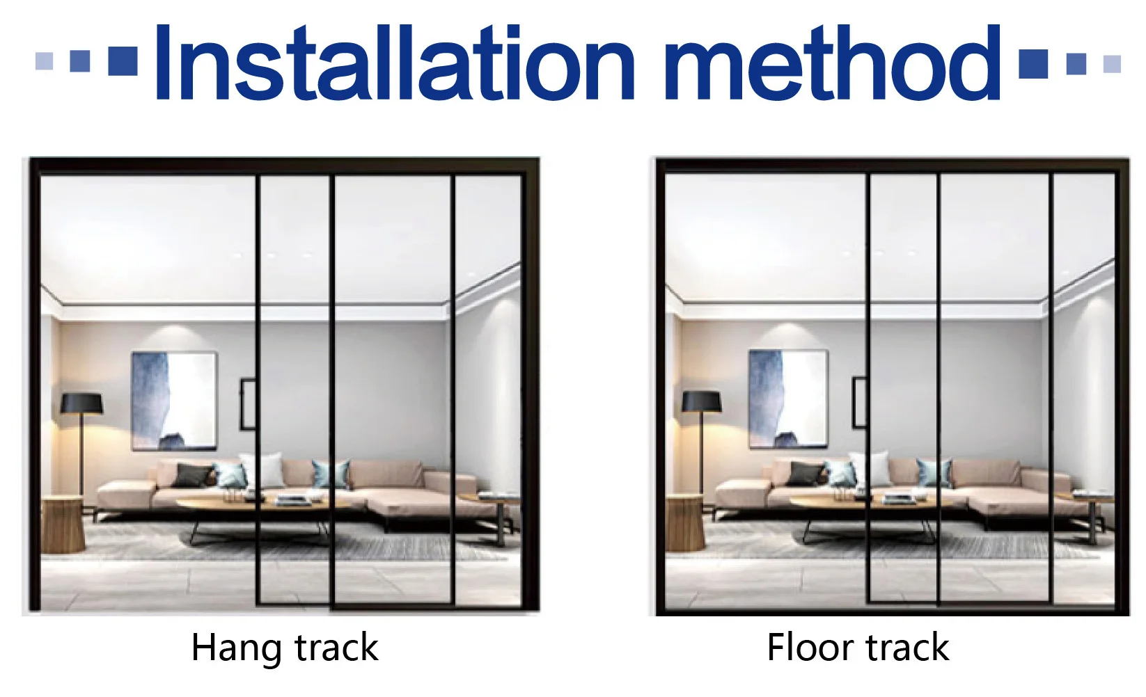 Soundproof Hanging Sliding Partision Sliding Doors Soundproof Internal 4 Panel Glass Aluminium ...
