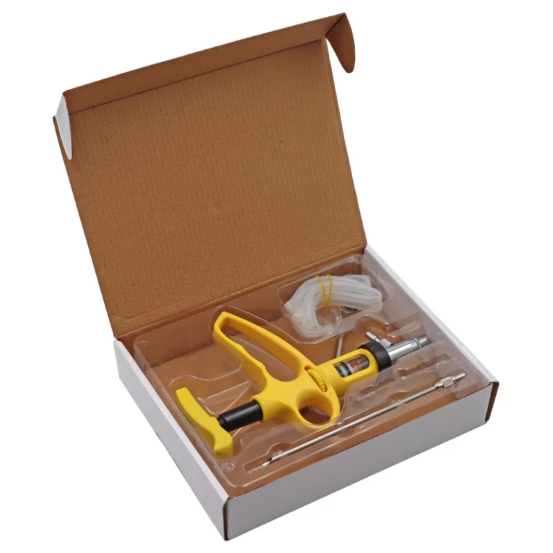 Plastic 5ml Adjustable Veterinary Drencher Feeding Injection Gun ...
