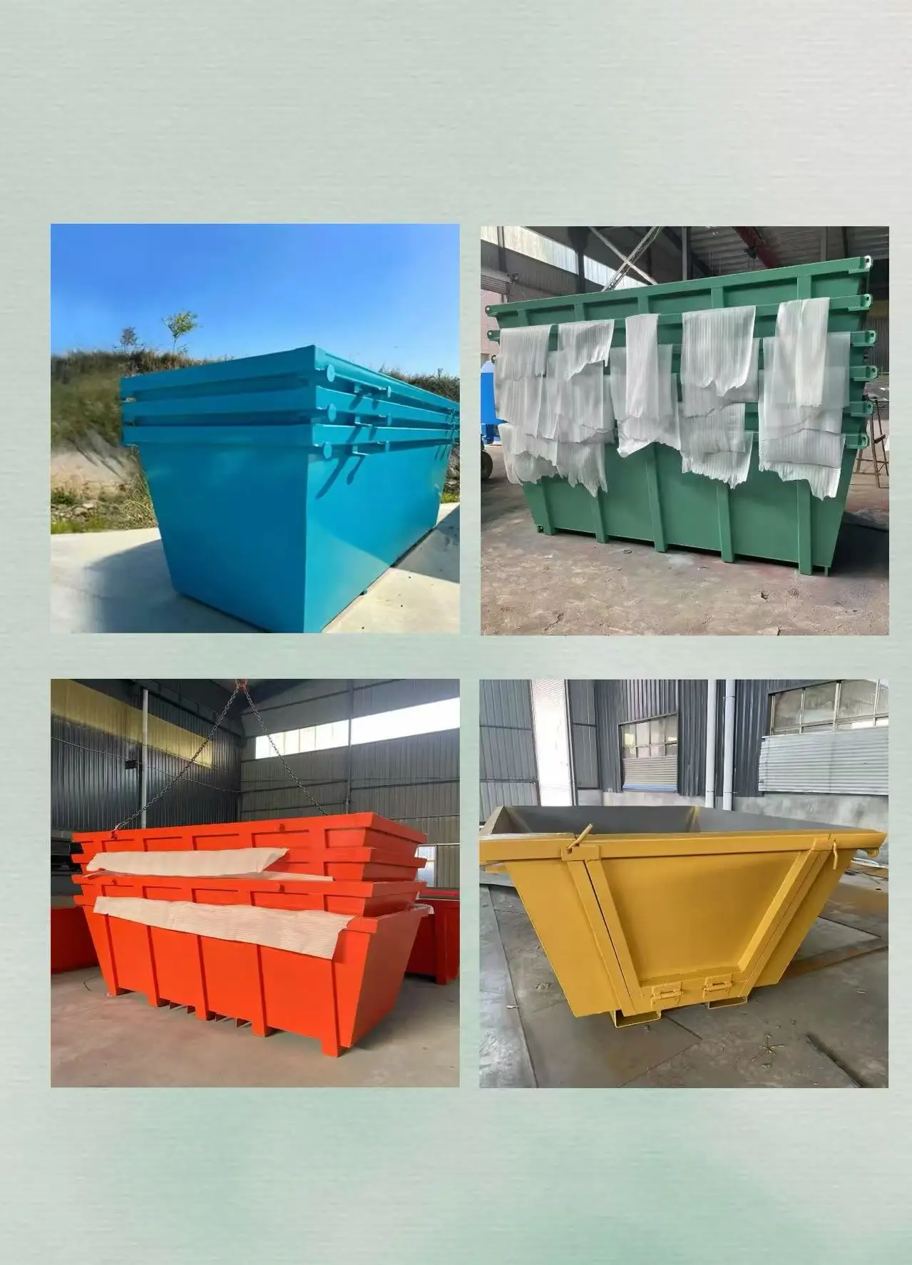 High Quality Skip Bin - Durable Steel Dumpster for Waste Treating