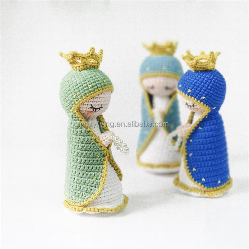 Crochet Nativity Collection Amigurumi Blessed Mary Crochet Virgin Mary ...