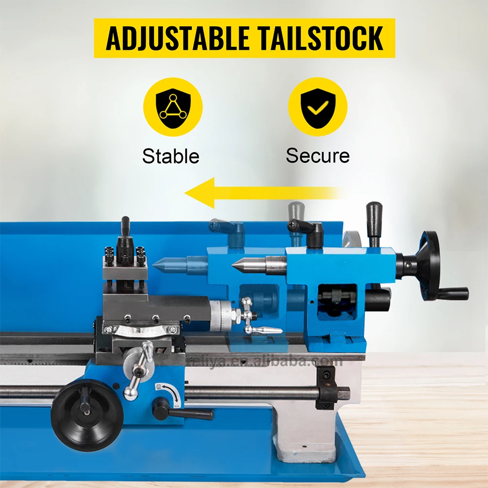 350MM Mini Metal Lathe CJ18 - 550w Digital Screen Gears