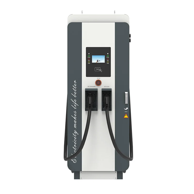 Floor Mounted Dula Guns Electric Vehicle Charger Ccs Gbt 40kw 60kw 120kw 150kw 180kw Dc Ev Fast ...