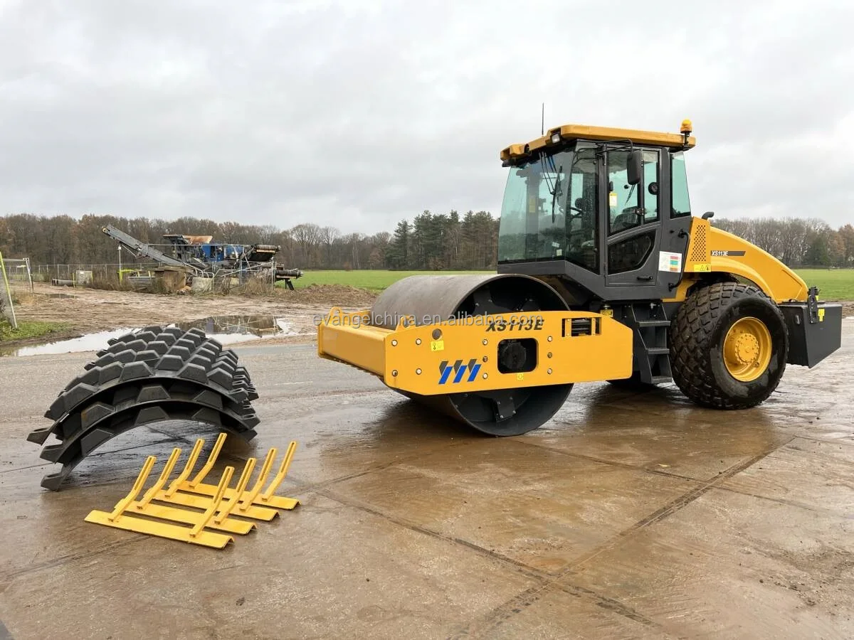 Made In Xuzhou 10t Single Drum Road Roller Xs113e With Closed Hydraulic ...