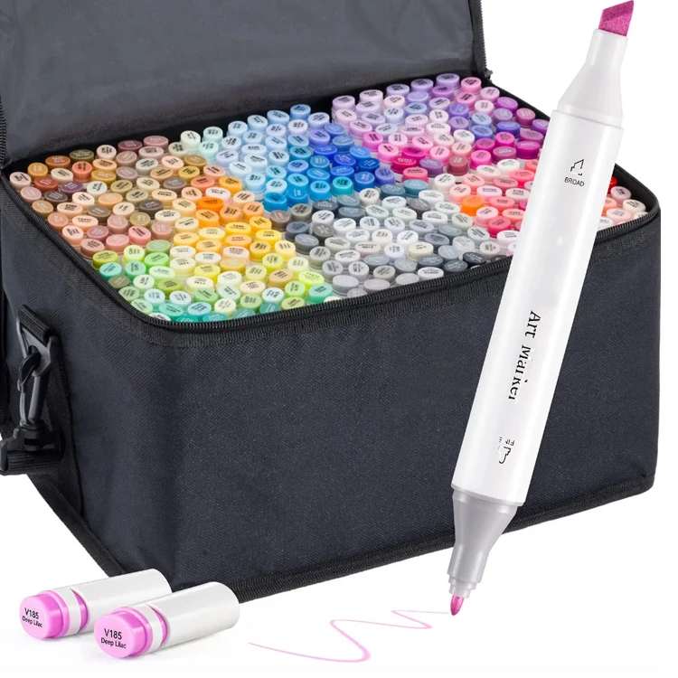 Tomart Dual Tips Alcohol Based Ink Permanent Pen - 168 Colors