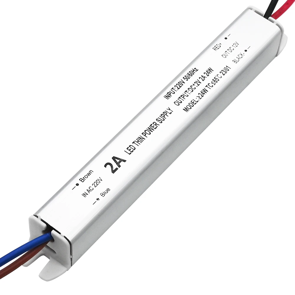 24W Ultra-thin LED Driver Transformer 12V 2A Lighting Driver Switching ...