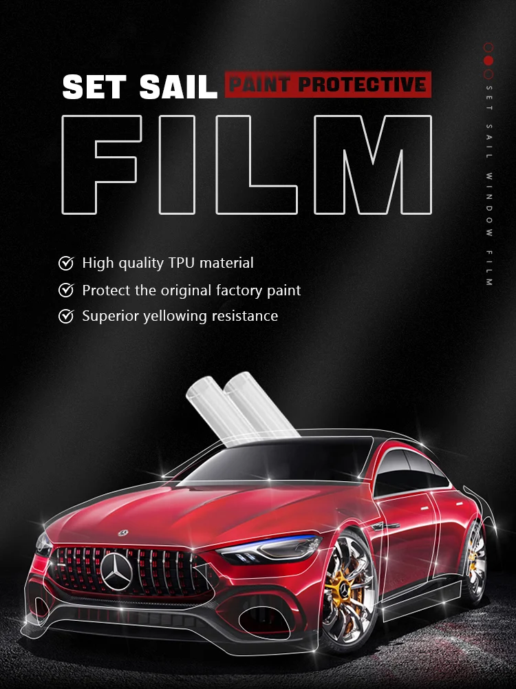 High Quality Self- Healing Transparent Ppf 1.52x15m Tpu Car Film Tpu ...