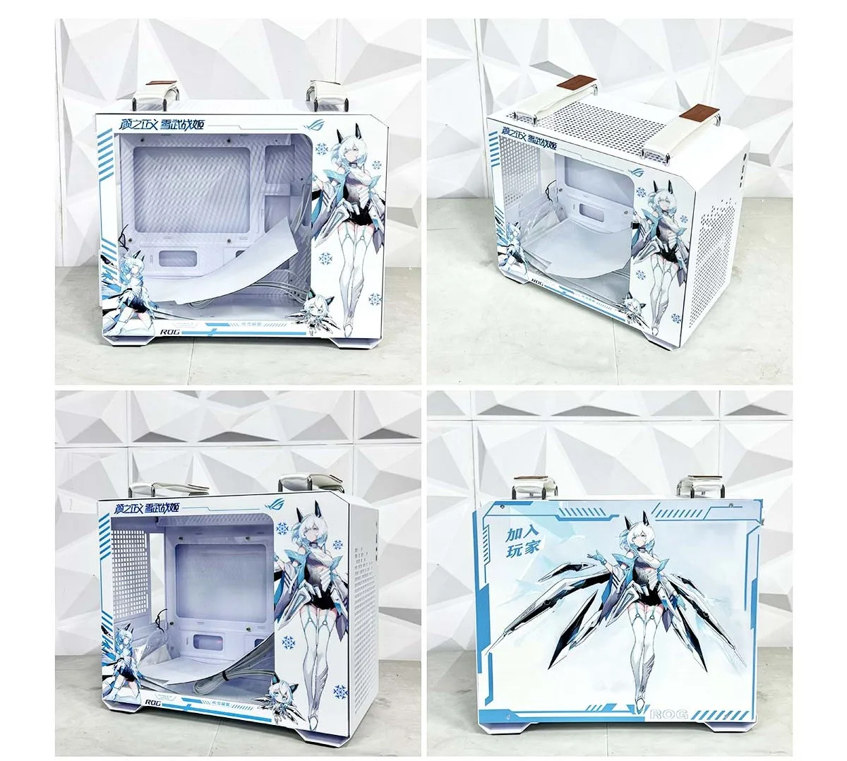 GAMERX X300 Desktop Case - Transparent, Adjustable, Cool