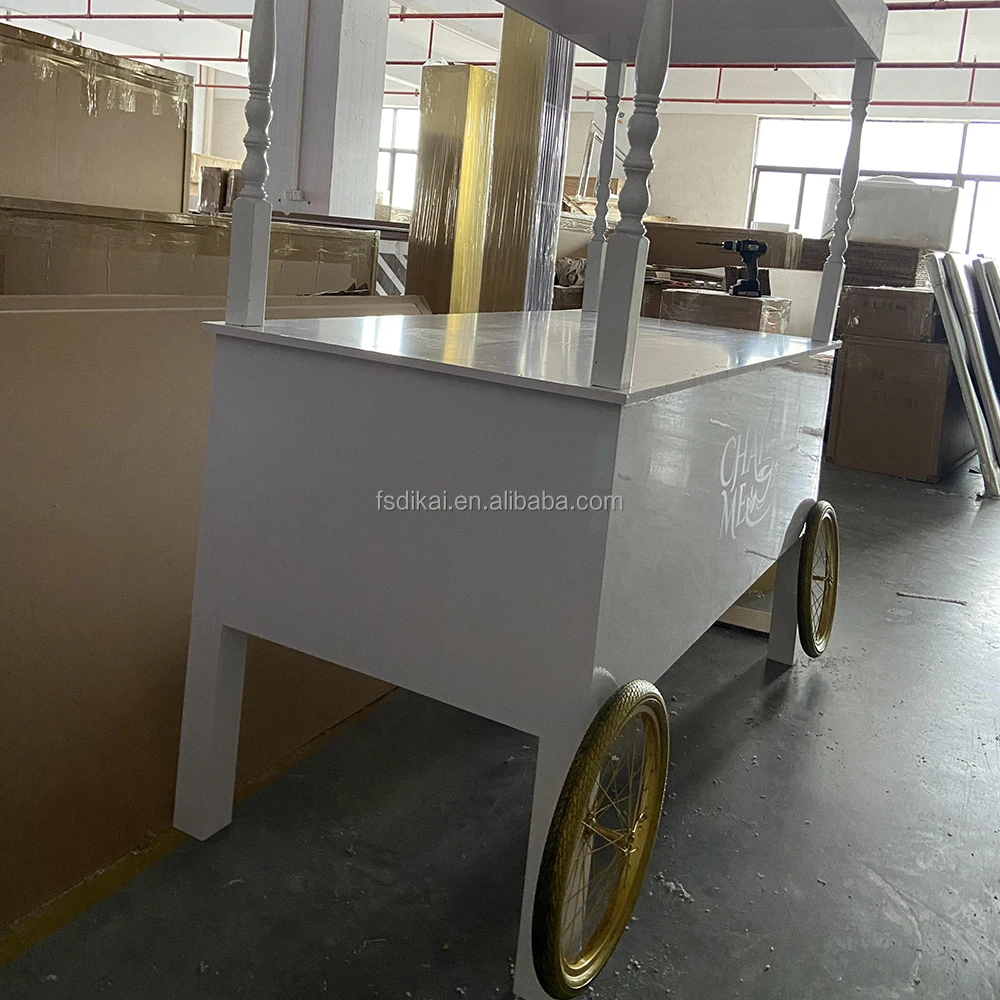 Modern Styling Custom Mobile Candy Cart With Wheels Coffee Carts for ...