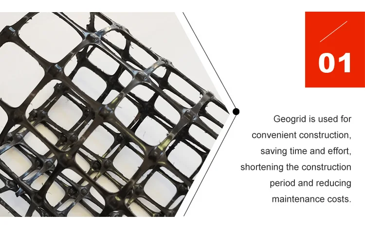 Factory Biaxial/ Uniaxial Plastic Geogrids High Strength Reinforced ...