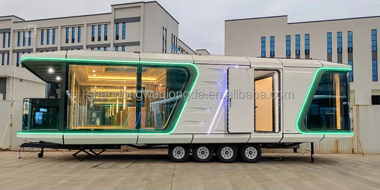 Versatile Tiny Home Portable Capsule House - Modern 20ft Steel Shipping ...