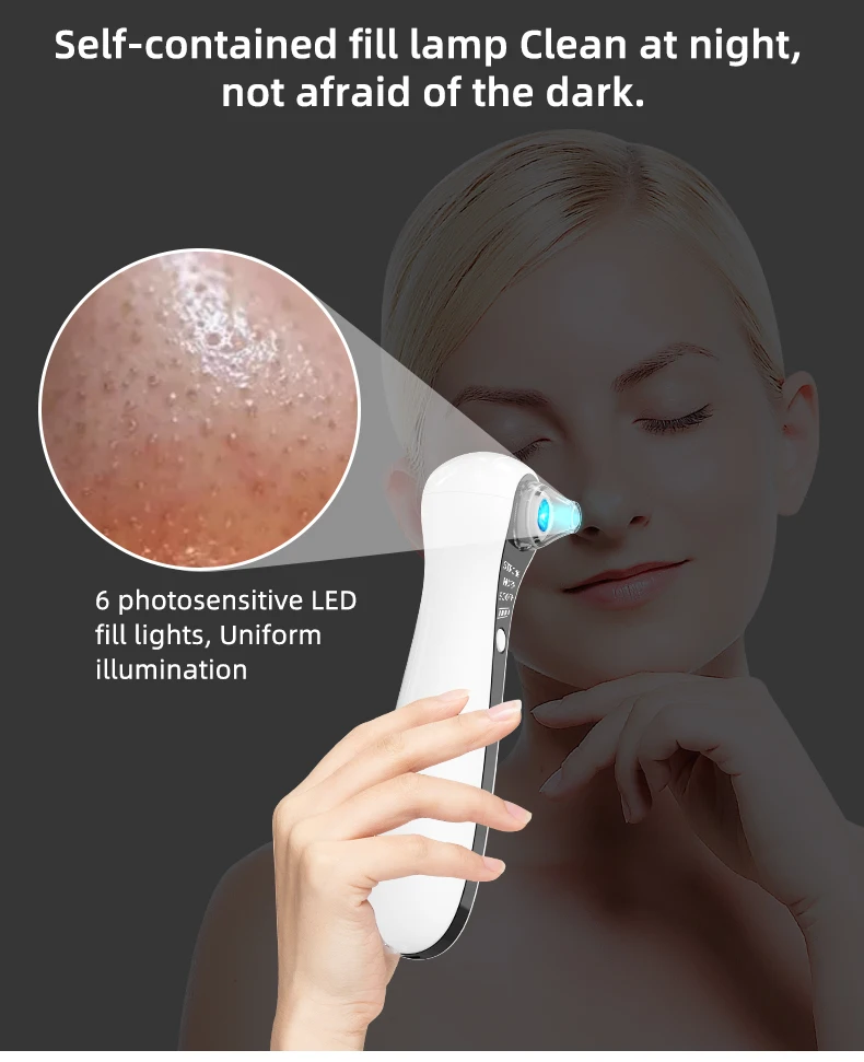 Rechargeable Painless Comedone Acne Extractor Electric Face Facial Spa ...