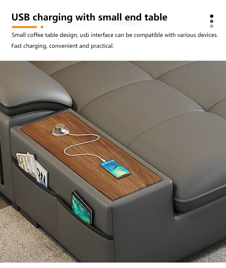 Customizable Luxury Sofa - Modern Storage & Comfort