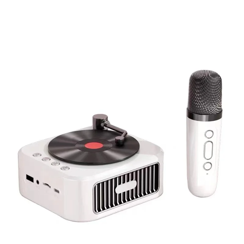 Classical Nostalgic Record Player Mini Stereo Blue-tooth Speaker with ...