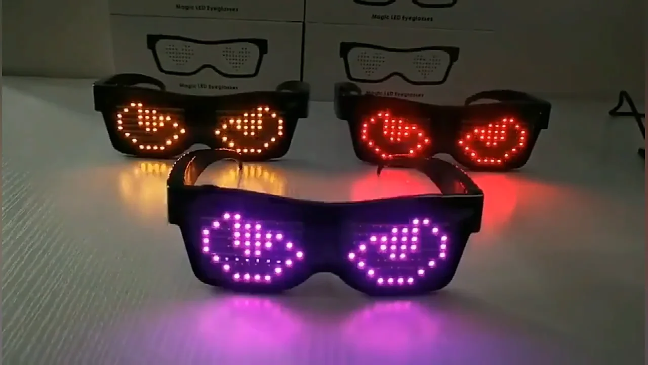 Customizable Led Light Up Glasses For Raves,Parties,Music Festivals ...