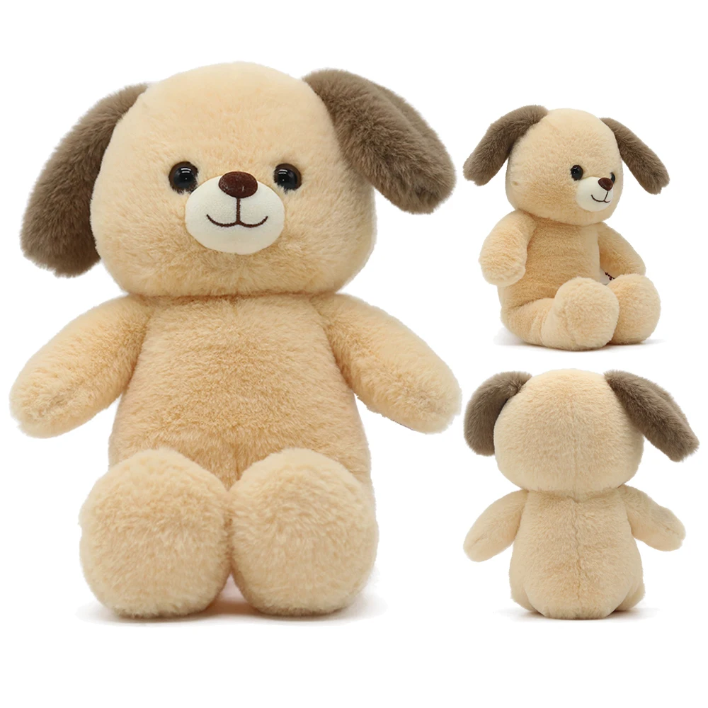 White Grey Custom Stuffed Police Dog Plush Toys Big Head Dog Plush ...