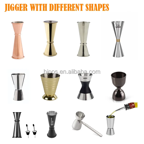 Premium Cocktail Jiggers - Customized Logo & Stainless Steel
