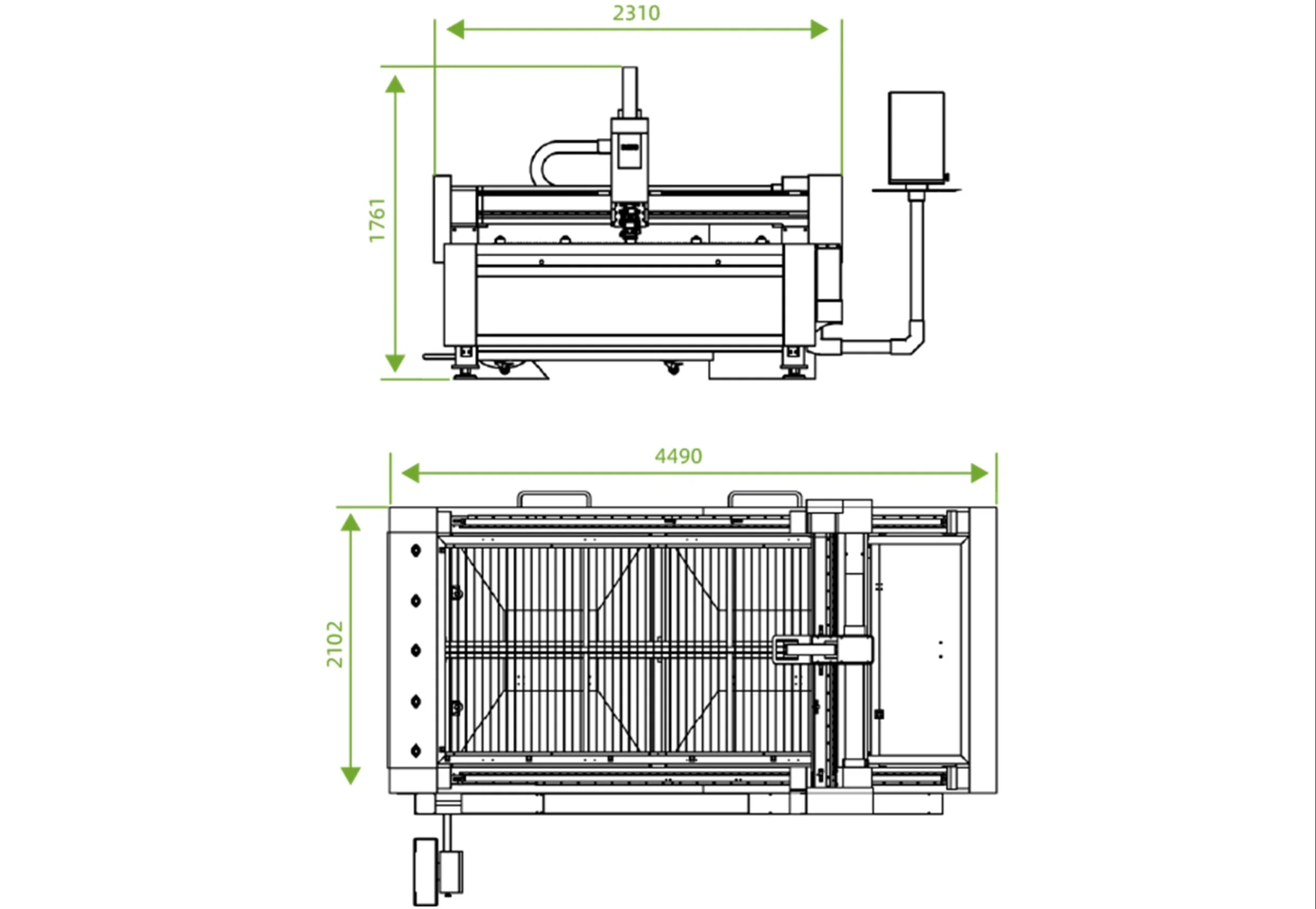 Ultra High Precision 1.5 Kw Laser Cutting Machine Cnc Sheet Metal ...